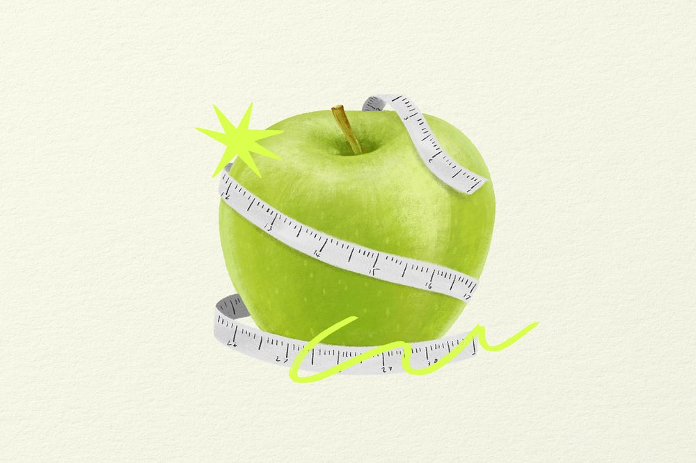 Weight loss aesthetic illustration background, | Premium Editable ...