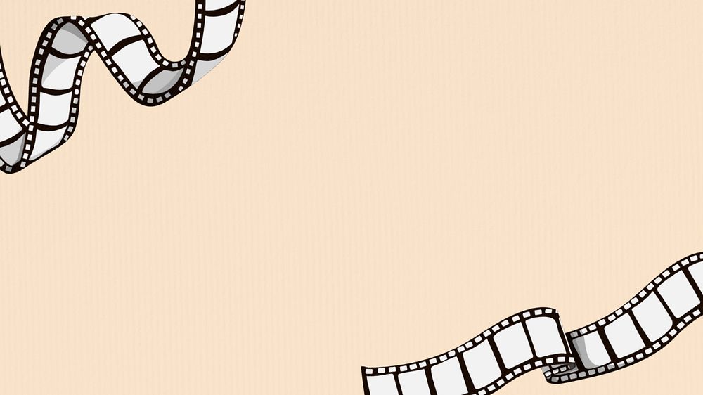 Movie reel desktop wallpaper, editable | Premium Editable Design - rawpixel