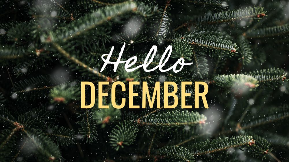 Hello December blog banner template, | Premium Editable Template - rawpixel