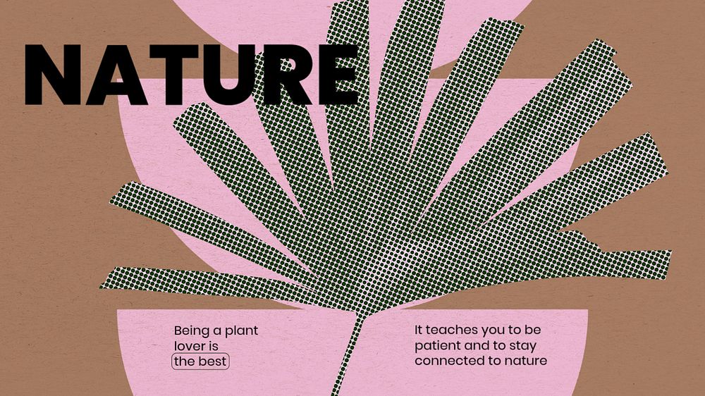 Nature message presentation slide template, | Premium Editable Template ...