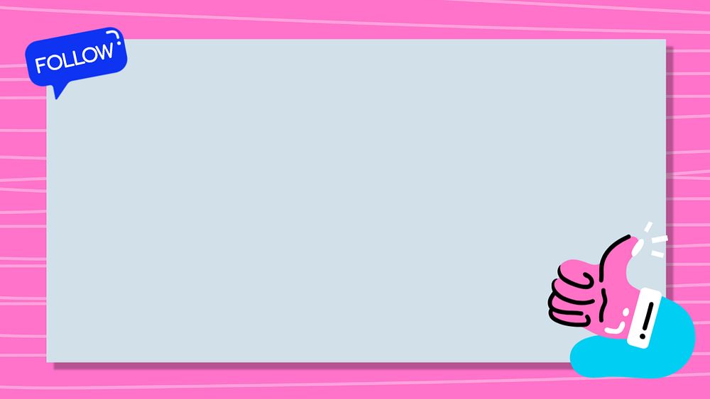 Thumbs frame desktop wallpaper, editable | Premium Editable Design ...