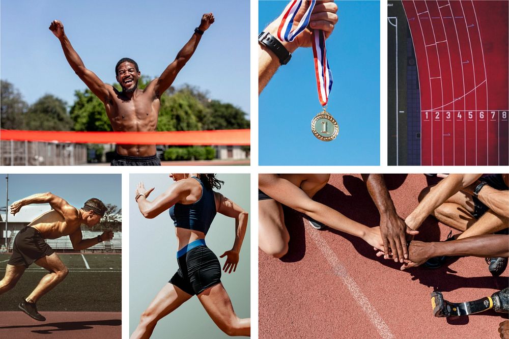 Customizable sports grid photo collage | Free Photo Collage Maker ...