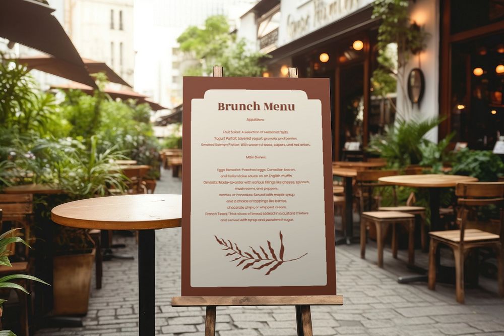 Wooden easel sign editable mockup | Free Mockup Generator - rawpixel