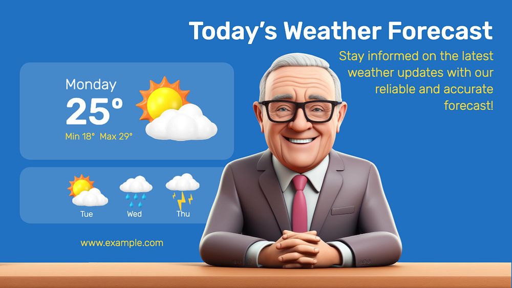 Weather forecast Facebook cover template, | Premium Editable Template ...