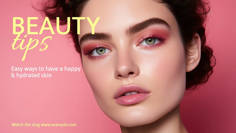 Beauty tips blog banner template, | Premium Editable Template - rawpixel