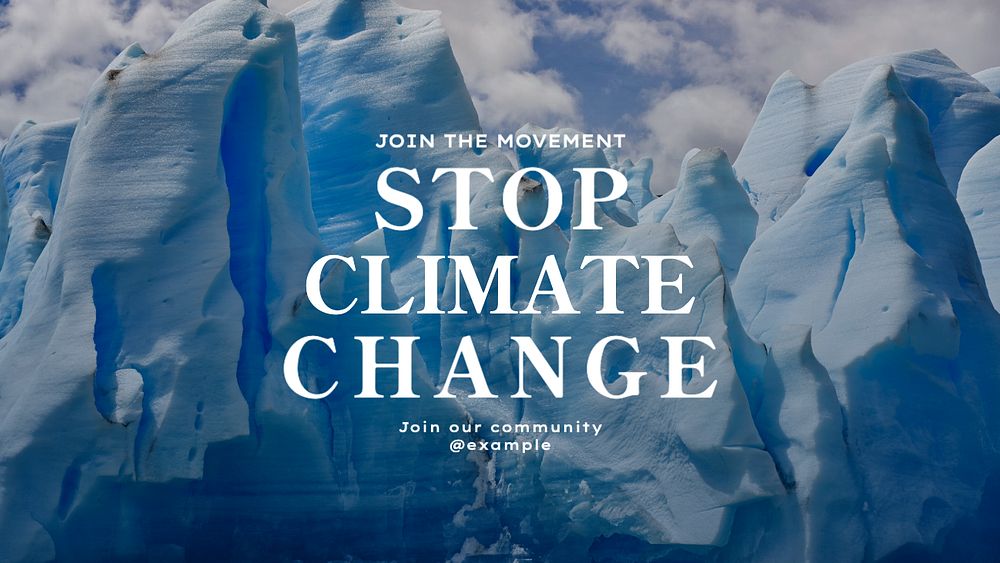 Stop climate change blog banner | Premium Editable Template - rawpixel
