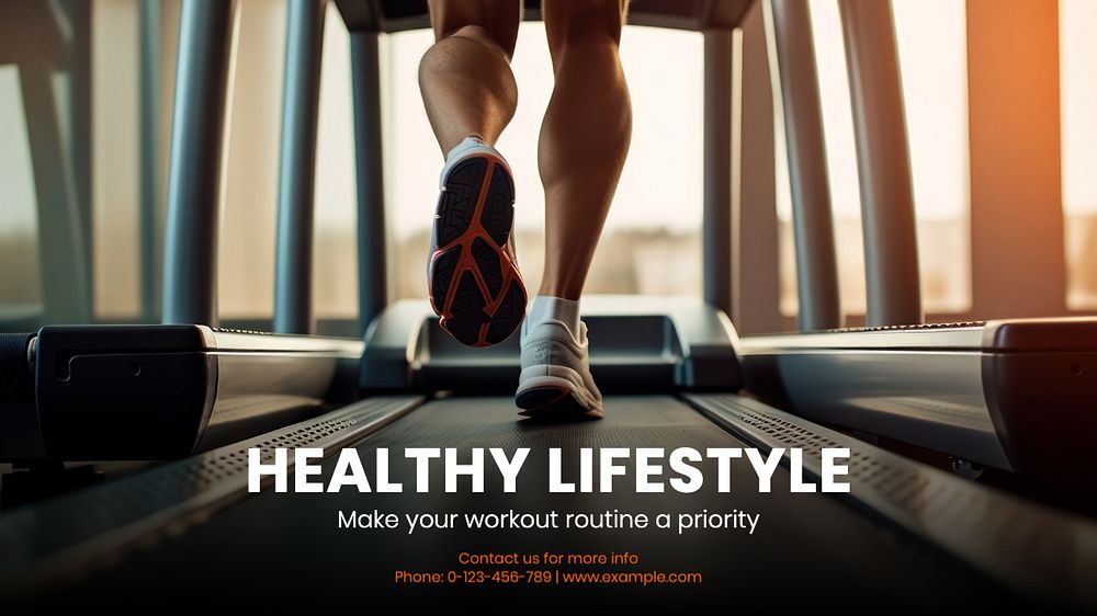 Healthy lifestyle blog banner template, | Premium Editable Template ...