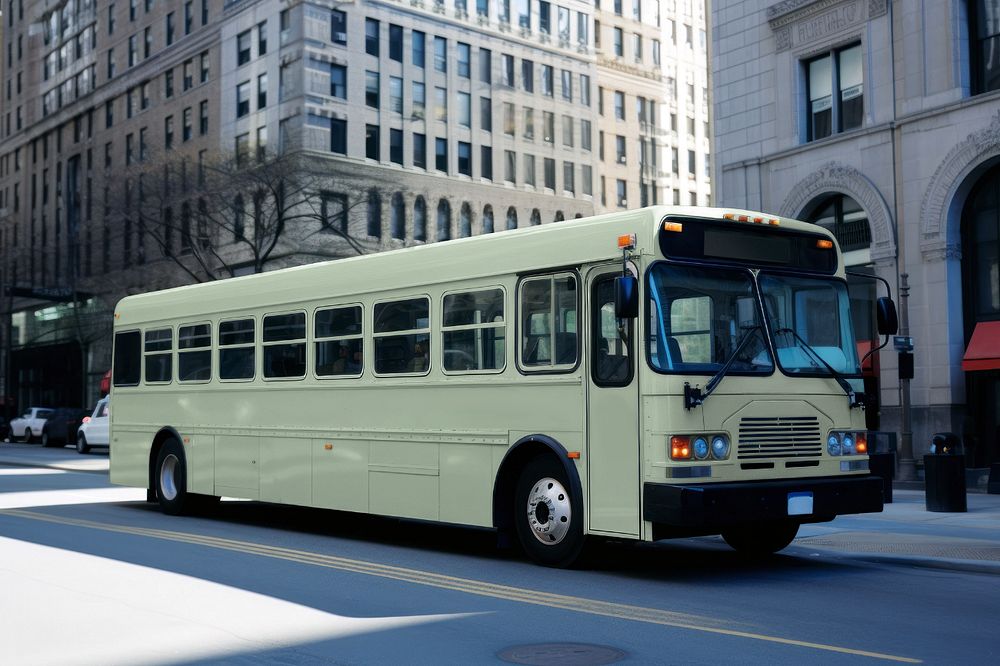 Public bus editable mockup, realistic | Premium Mockup Generator - rawpixel