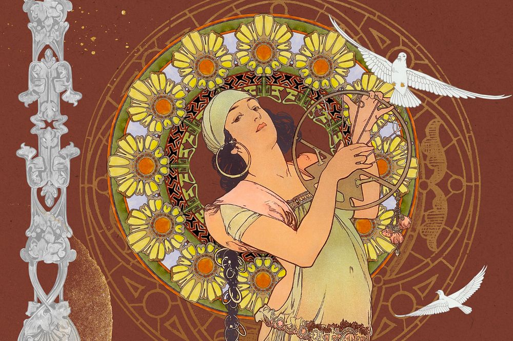 Alphonse Mucha's Salomé, vintage art | Premium Editable Design - rawpixel