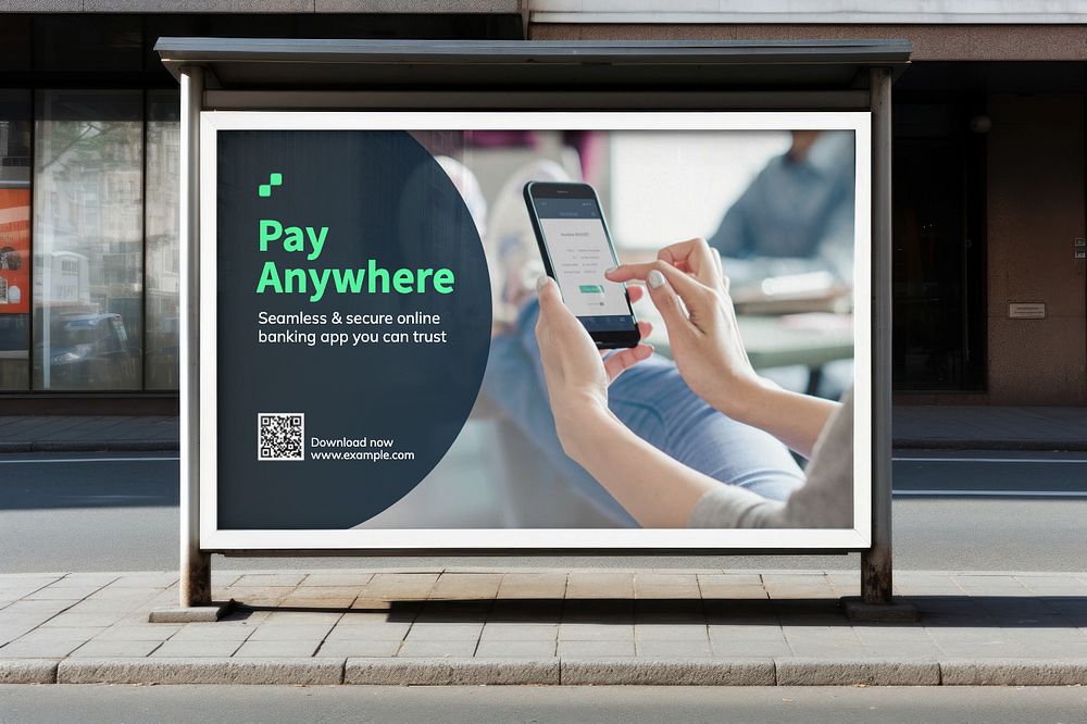 Bus stop sign editable mockup | Premium Mockup Generator - rawpixel