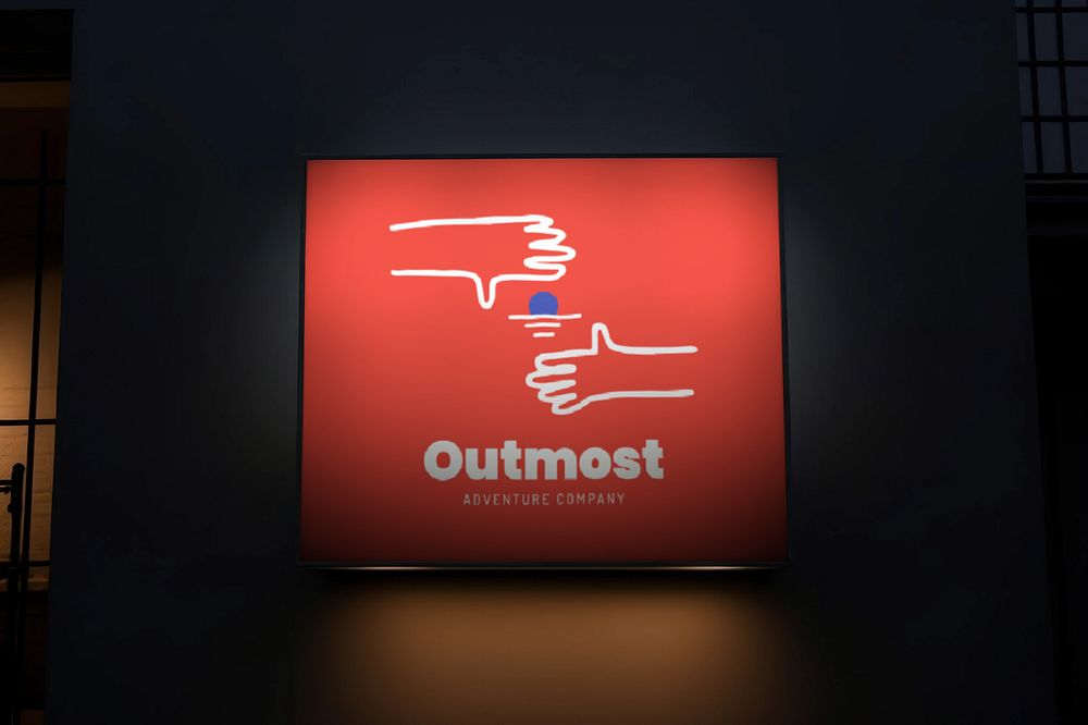 Light box editable mockup, sign | Premium Mockup Generator - rawpixel