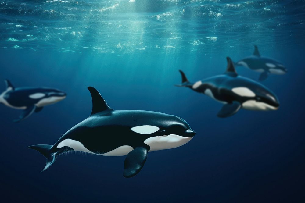 Orca animal marine life nature | Free Scene Creator - rawpixel