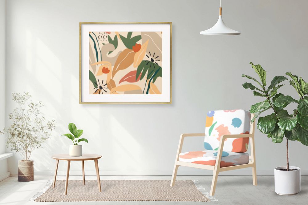 Modern living room decor mockup, | Premium Scene Creator - rawpixel