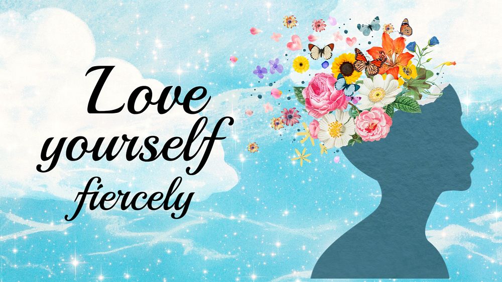 Love yourself PowerPoint presentation template, | Premium Editable Template - rawpixel