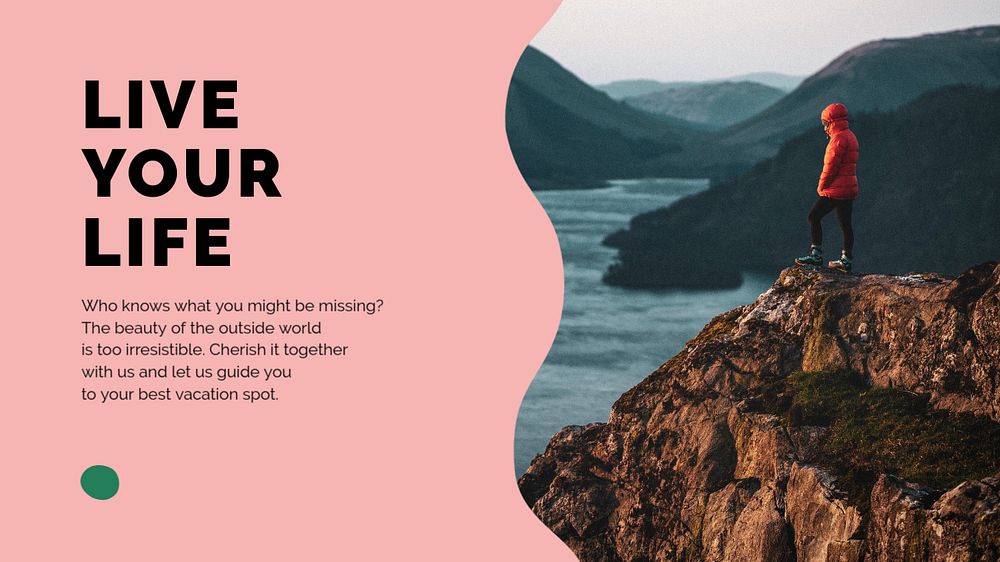 Travel PowerPoint presentation template, live | Premium Editable ...