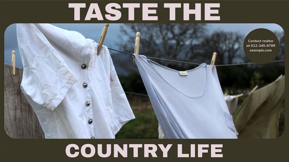 Country life blog banner template, | Premium Editable Template - rawpixel