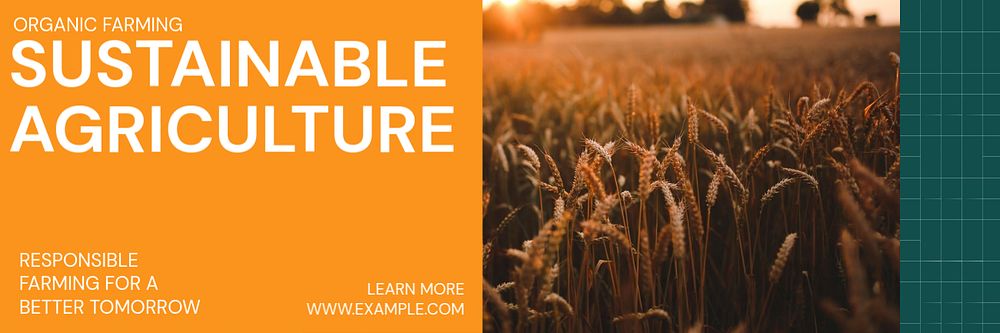 Sustainable agriculture email header template, | Premium Editable ...