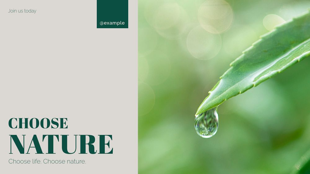 Choose nature blog banner template, | Premium Editable Template - rawpixel