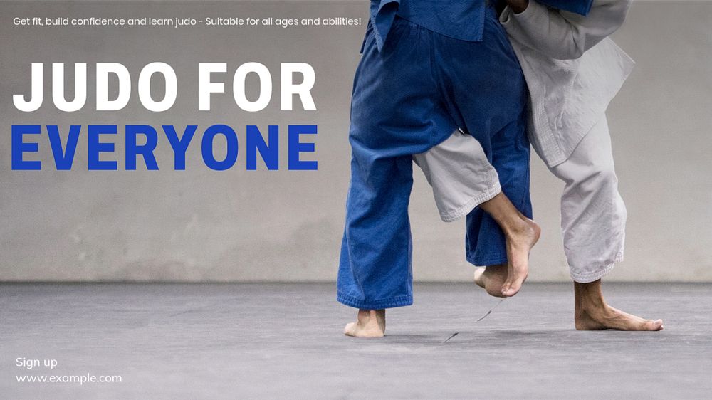 Judo everyone blog banner template | Premium Editable Template - rawpixel