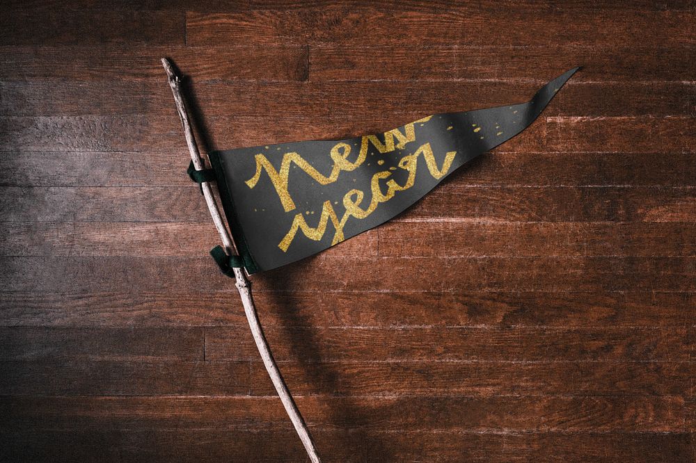 Pennant flag editable mockup | Premium Mockup Generator - rawpixel