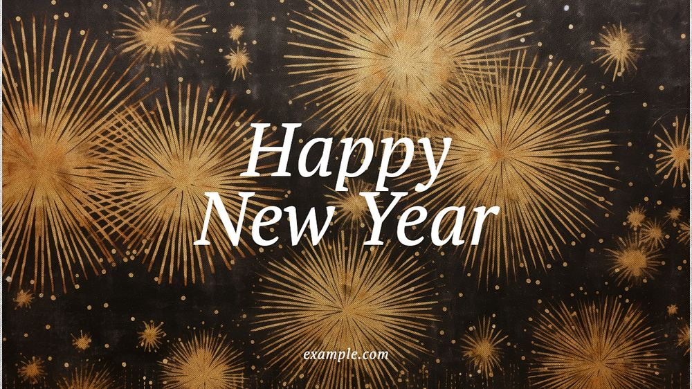 Happy New Year blog banner | Premium Editable Template - rawpixel