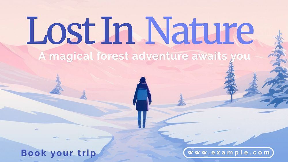 Lost nature blog banner template | Premium Editable Template - rawpixel
