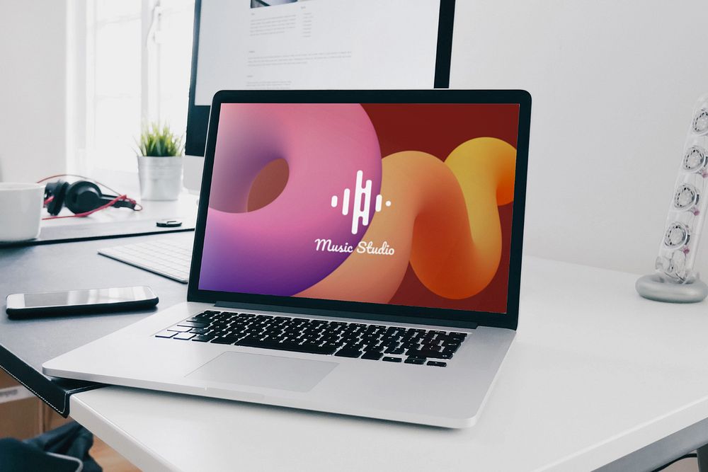 Editable laptop screen mockup | Premium Mockup Generator - rawpixel