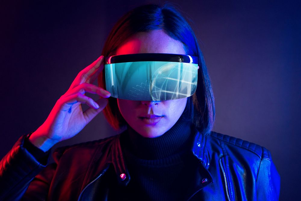 AR googles mockup, editable screen | Premium Mockup Generator - rawpixel