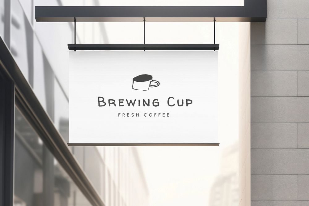 Hanging shop sign mockup, editable | Free Mockup Generator - rawpixel