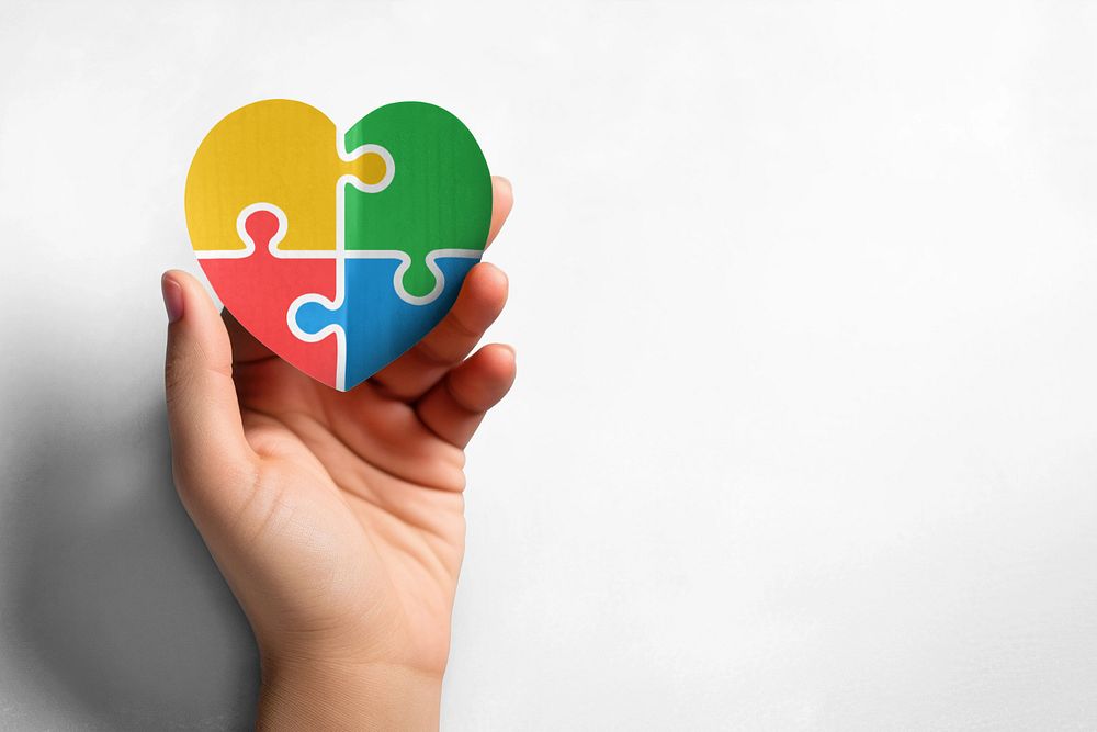 Heart-shaped paper mockup, editable design | Premium Mockup Generator ...