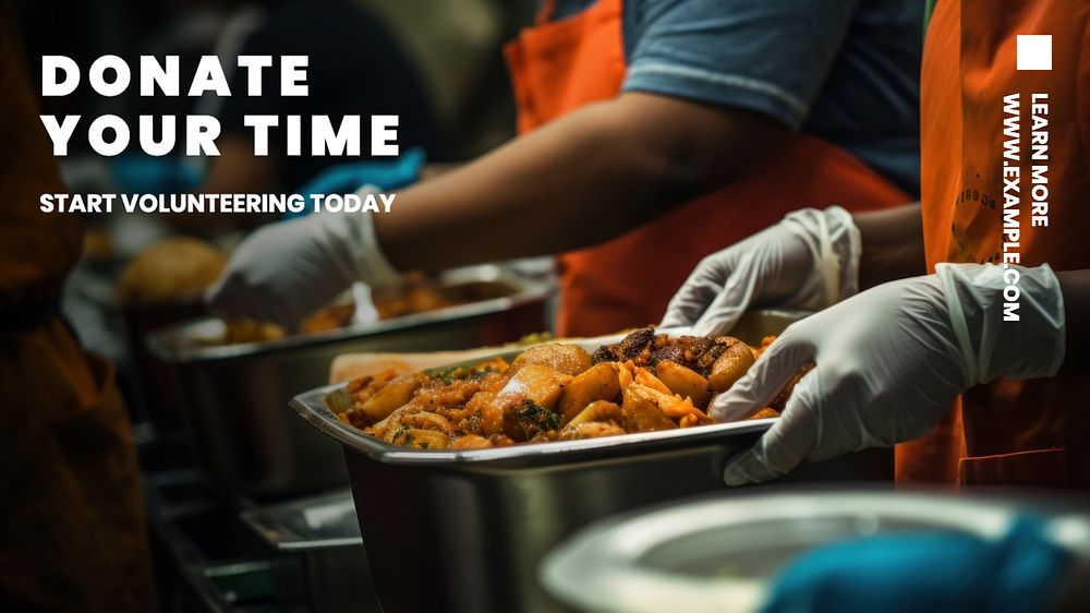 Donate your time blog banner | Free Editable Template - rawpixel