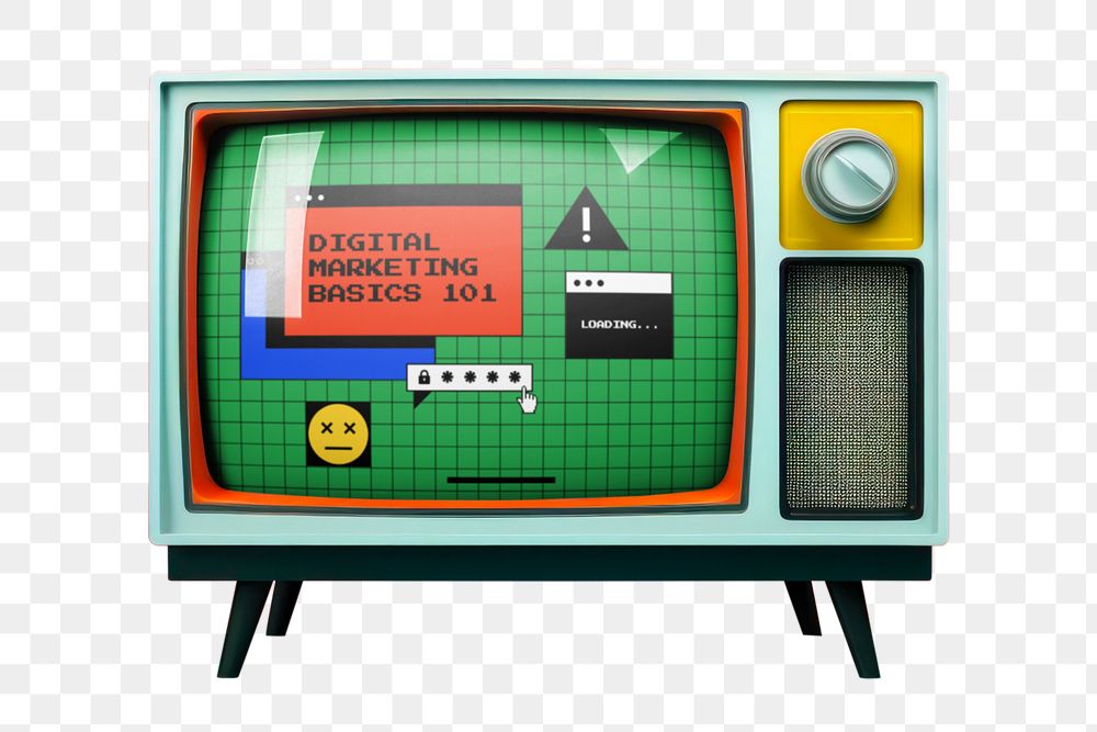 Retro TV screen png mockup | Premium - rawpixel