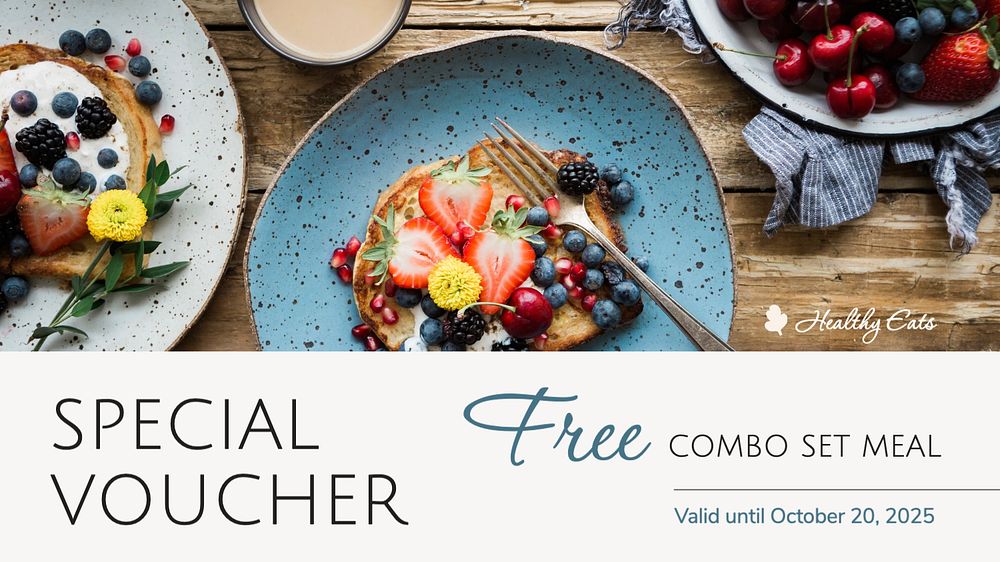 Restaurant voucher template | Premium Editable Template - rawpixel