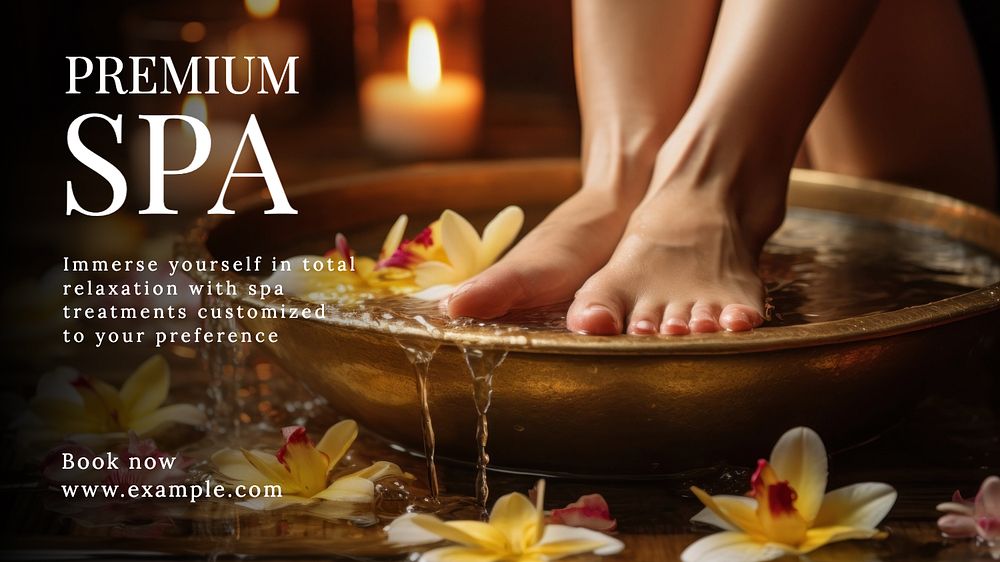 Premium spa blog banner template | Premium Editable Template - rawpixel