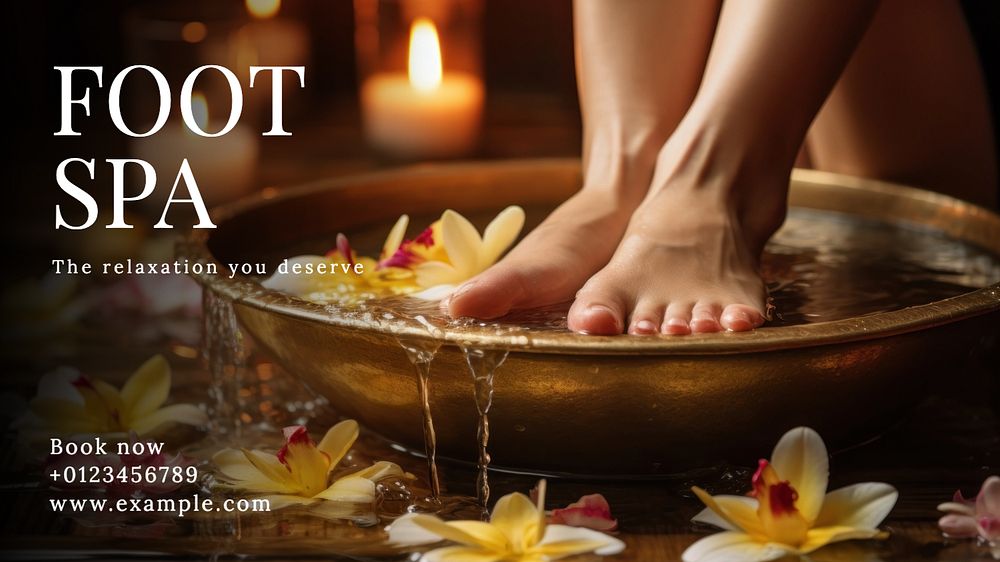 Foot spa blog banner template | Premium Editable Template - rawpixel