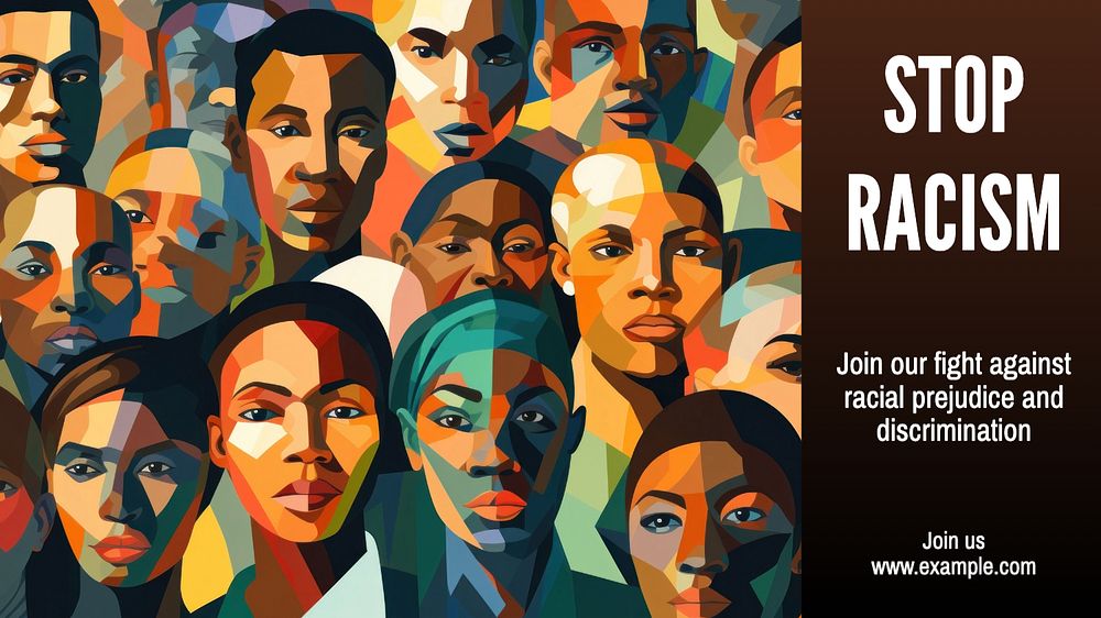 Stop racism blog banner template | Free Editable Template - rawpixel