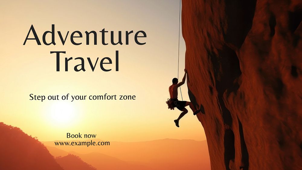 Adventure travel blog banner template | Premium Editable Template ...