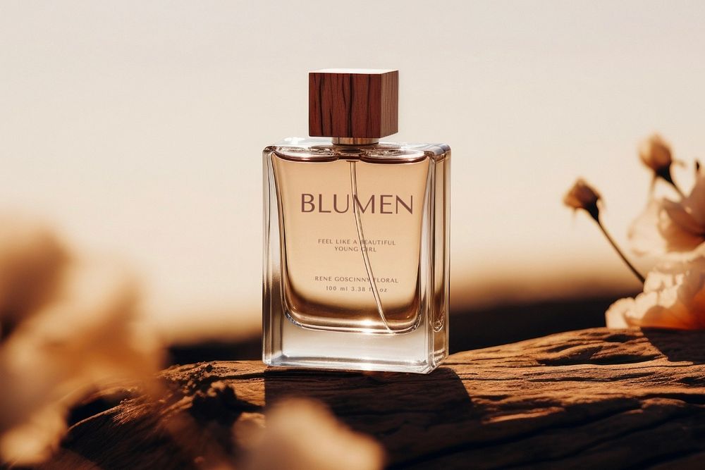 Perfume bottle label mockup, editable | Premium Mockup Generator - rawpixel