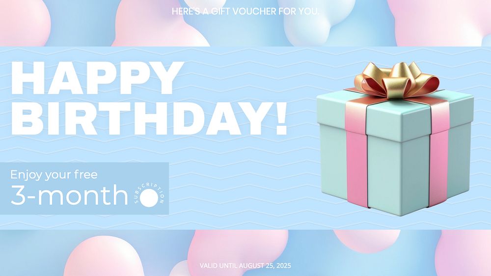 Birthday voucher template | Premium Editable Template - rawpixel