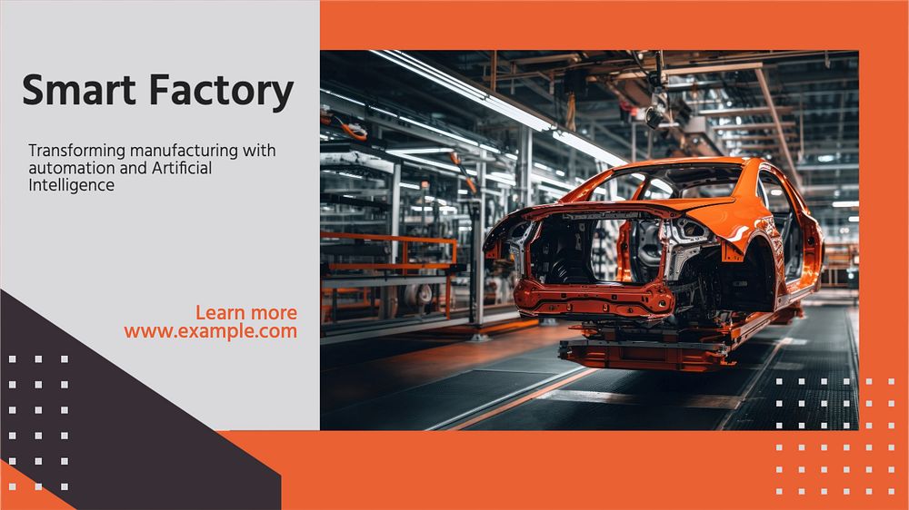 Smart factory ads blog banner | Premium Editable Template - rawpixel