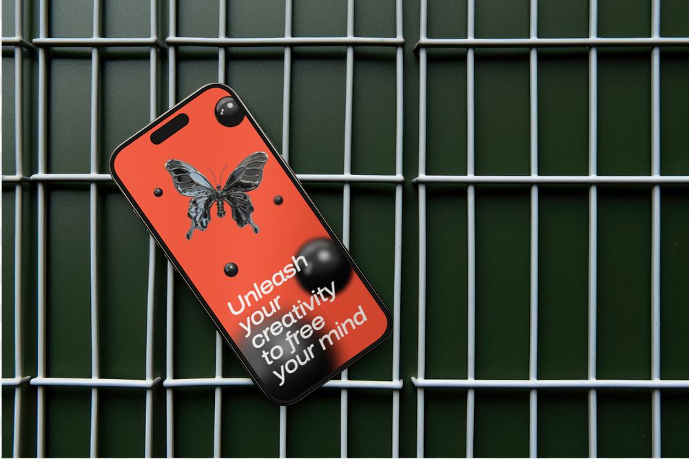 Mobile phone screen mockup, editable | Free Mockup Generator - rawpixel