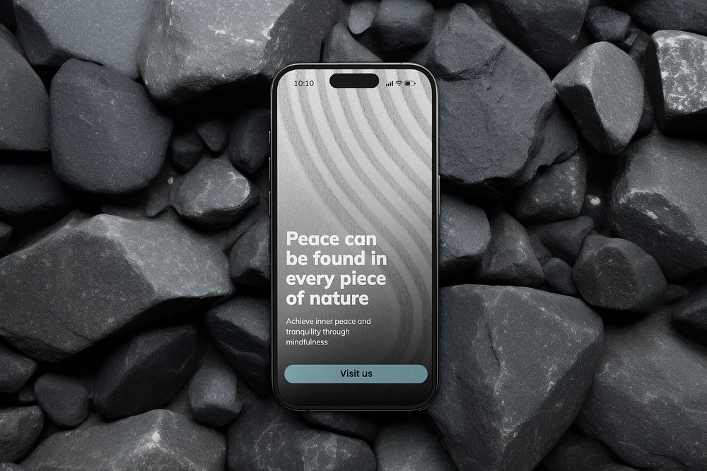 Mobile phone screen mockup, editable | Free Mockup Generator - rawpixel