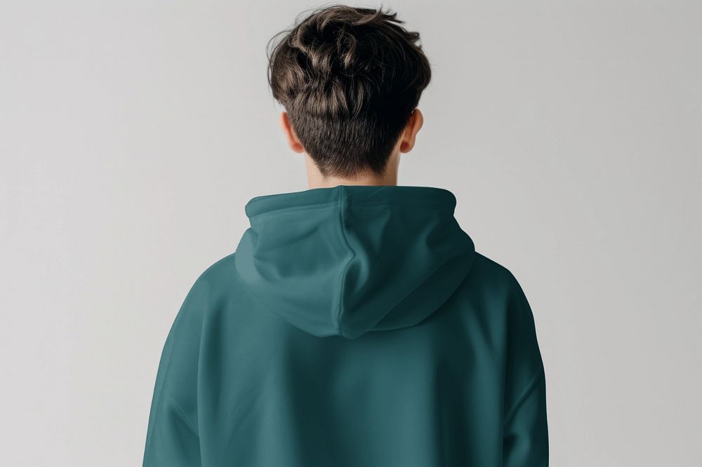 Hoodie rear view mockup, editable | Free Mockup Generator - rawpixel