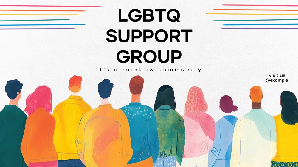 LGBTQ support group blog banner | Free Editable Template - rawpixel