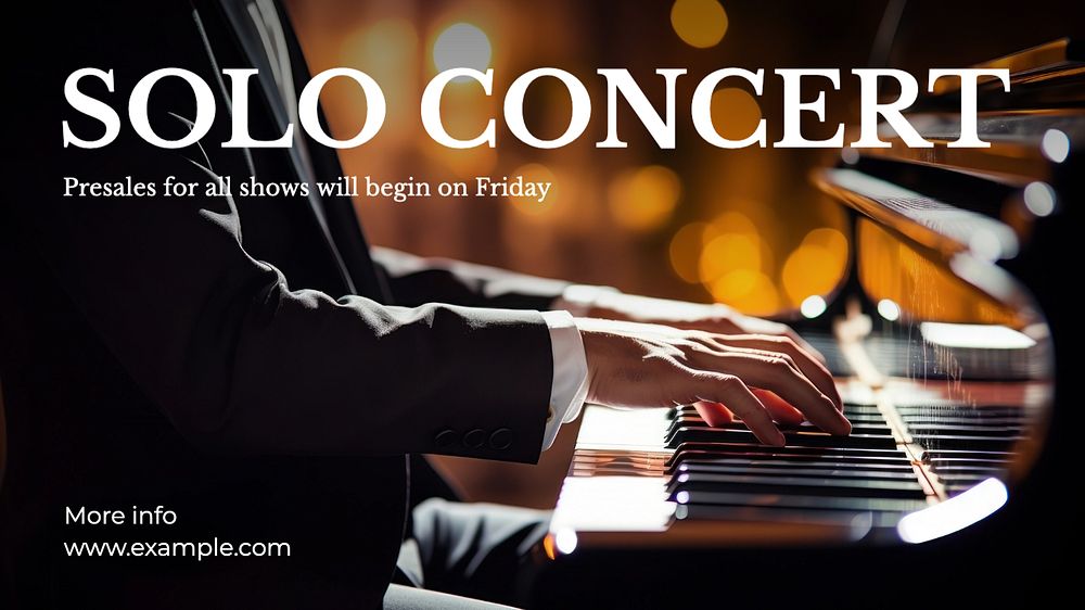 Solo concert blog banner template | Premium Editable Template - rawpixel