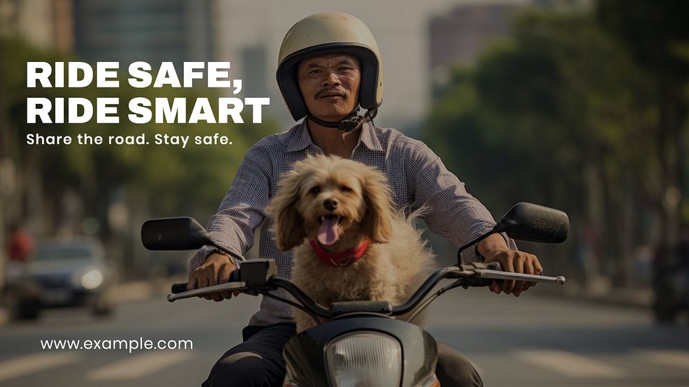 Motorcycle safety blog banner template | Premium Editable Template ...