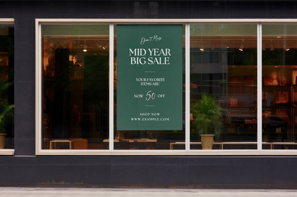 Shop front sign | Free Mockup Generator - rawpixel