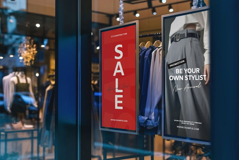 Clothes shop front sign | Free Mockup Generator - rawpixel