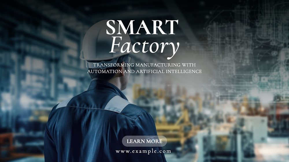 Smart factory ads blog banner | Premium Editable Template - rawpixel