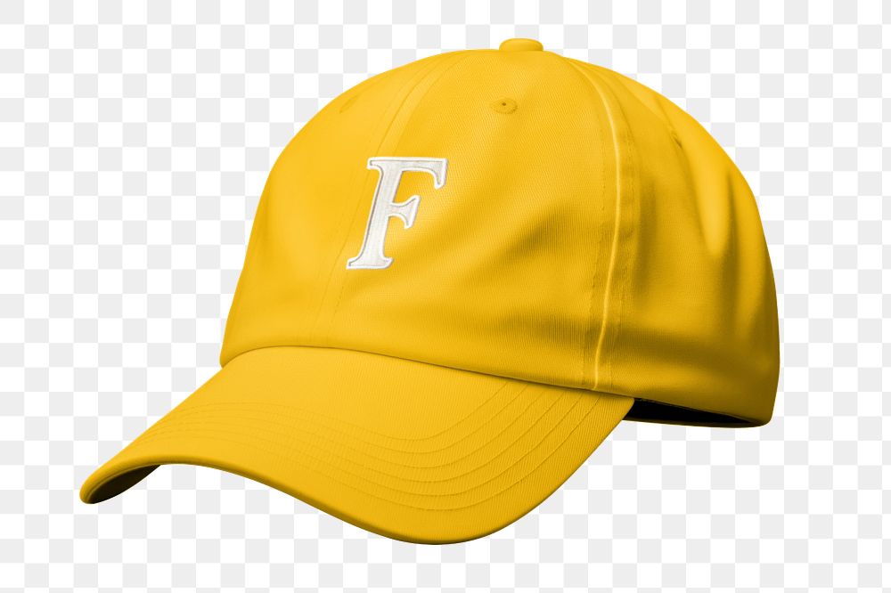 PNG Yellow cap mockup, editable | Free - rawpixel